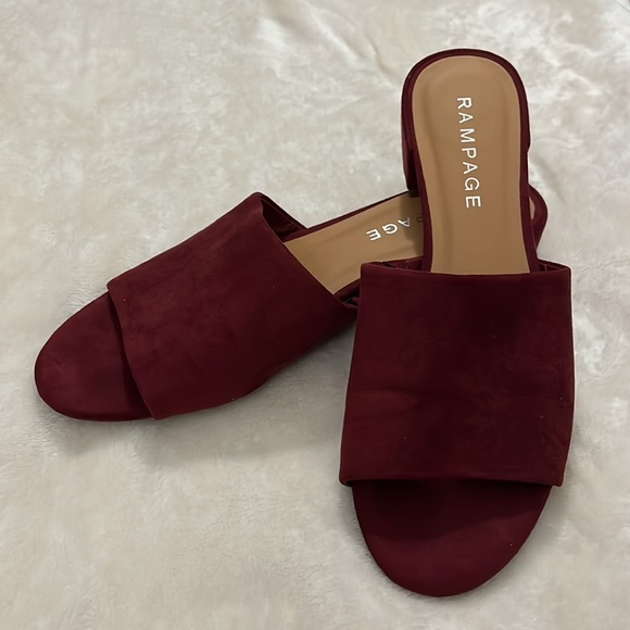 Rampage | Shoes | 3 Rampage Open Toed 1 Inch Heel Slides | Poshmark